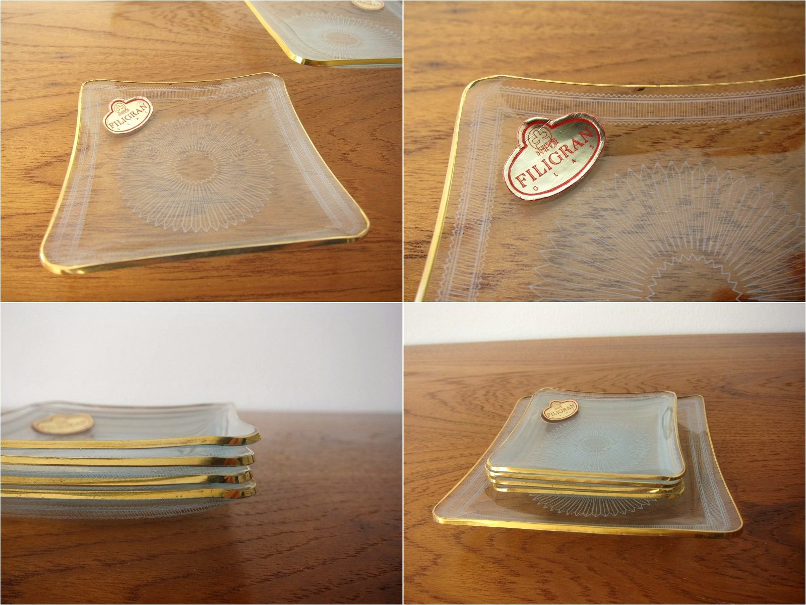 HEYE FILIGRAN GLAS ガラス小皿5枚セット | Frau Vintage
