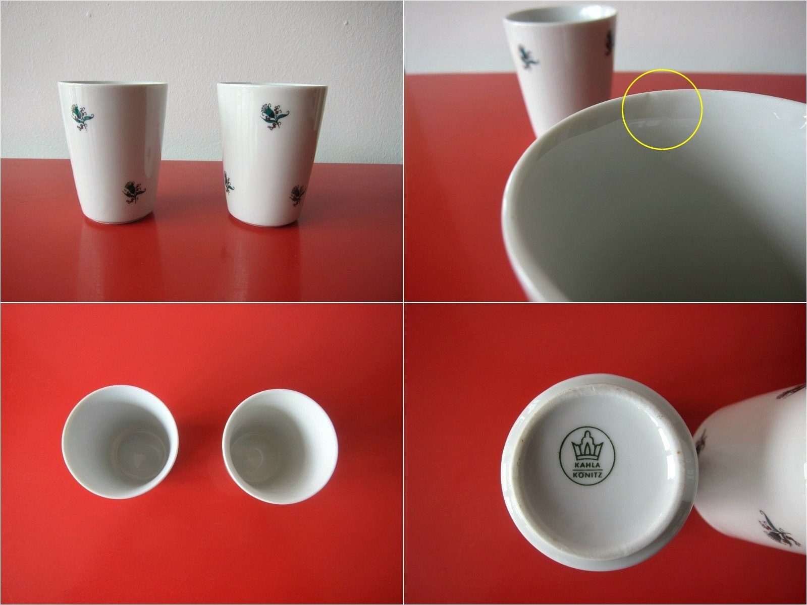 陶器製のカップ2個セット KAHLA KONITZ社 | Frau Vintage