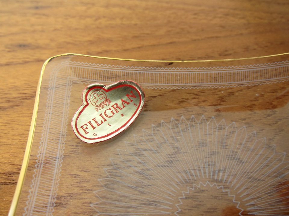 HEYE FILIGRAN GLAS ガラス小皿5枚セット | Frau Vintage